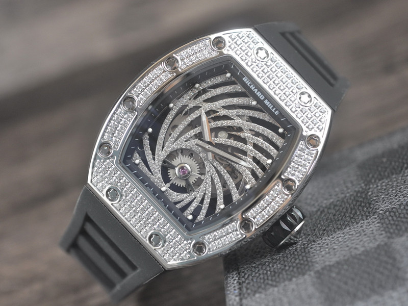 ID.143605|RM0059|理查德米勒【男性用】RM51系列腕錶 不銹鋼錶殼鑲嵌水鑽 日本6T51自動機械機芯