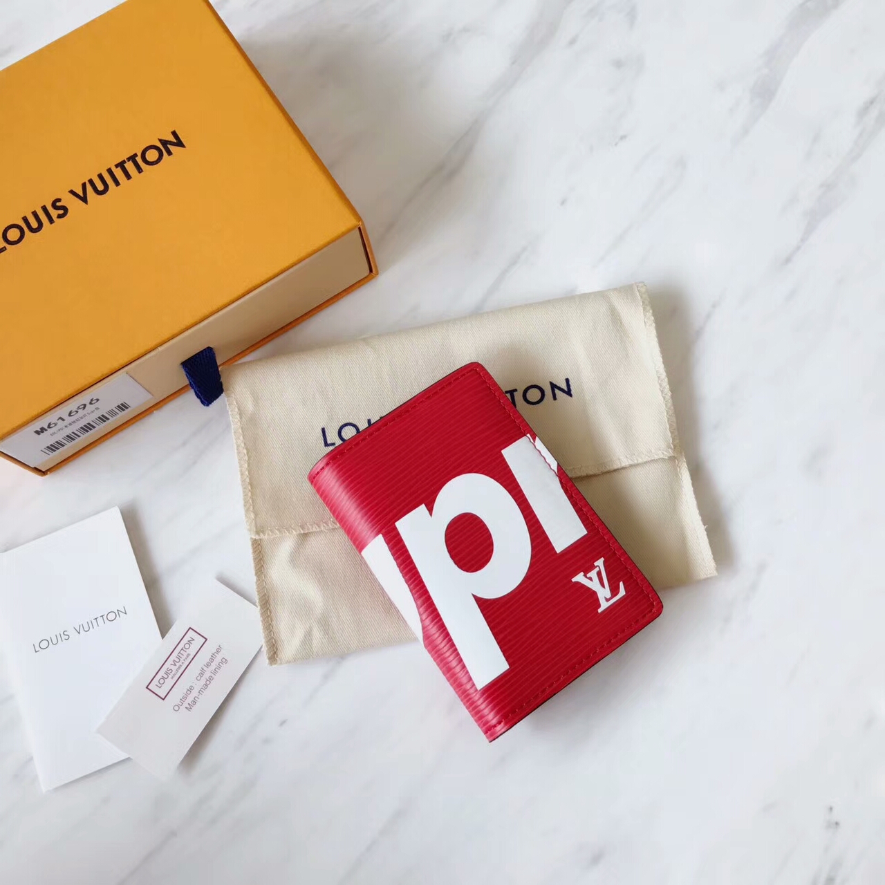 Louis Vuitton X Supreme 聯名款 斜跨包